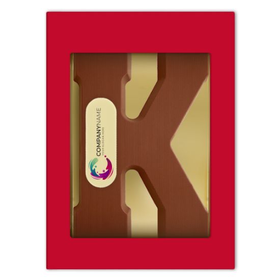 LogoLetter K melk 200 gram | Chocolade met logo