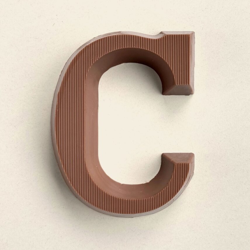 Chocoladeletter C melk 80 gram