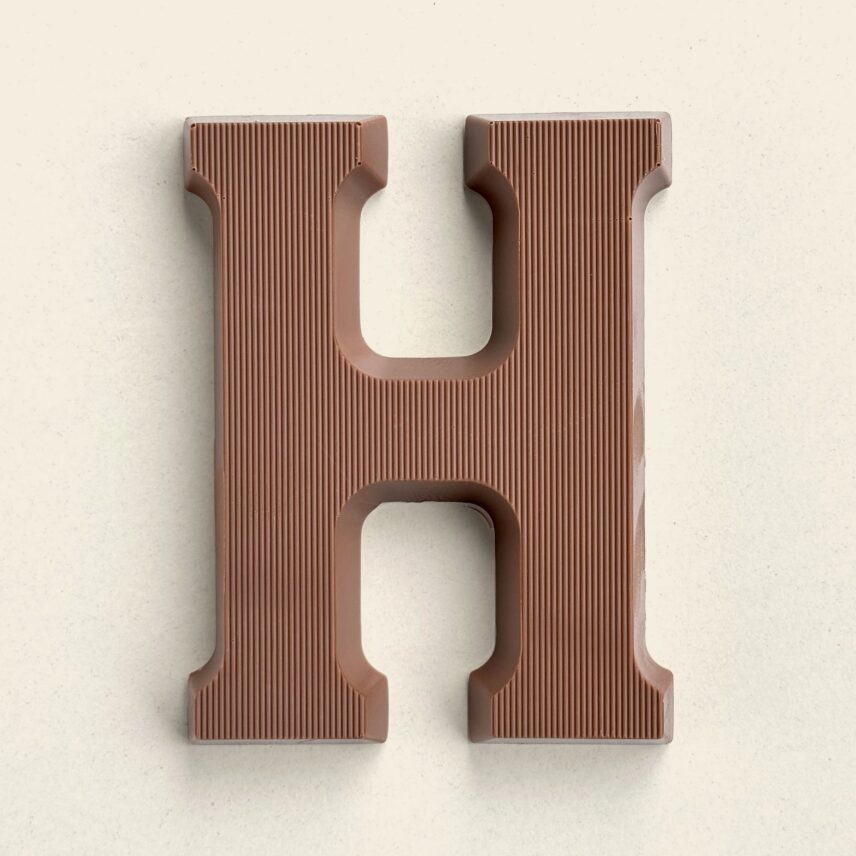 Chocoladeletter H melk 80 gram