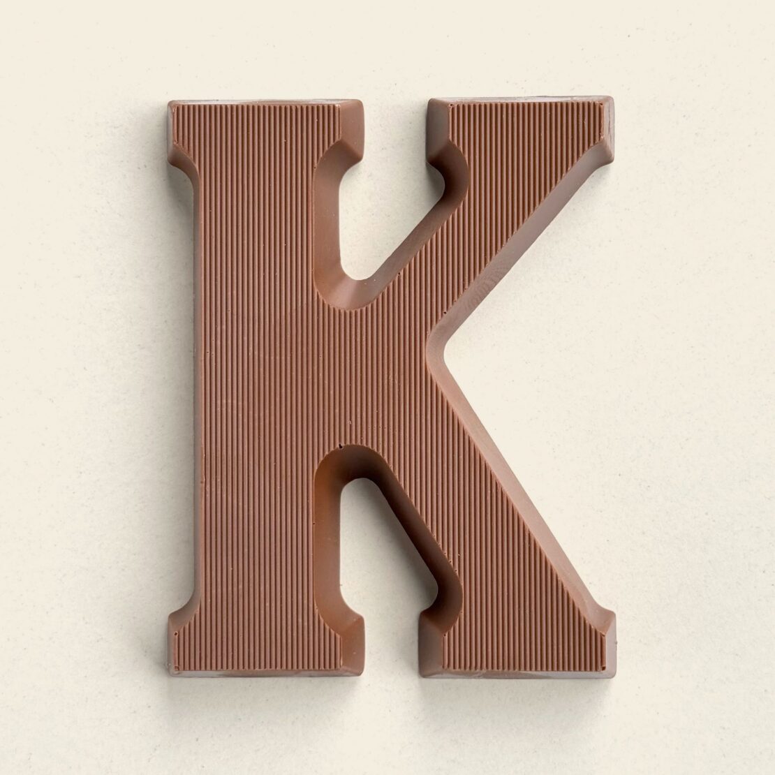 Chocoladeletter K melk 80 gram