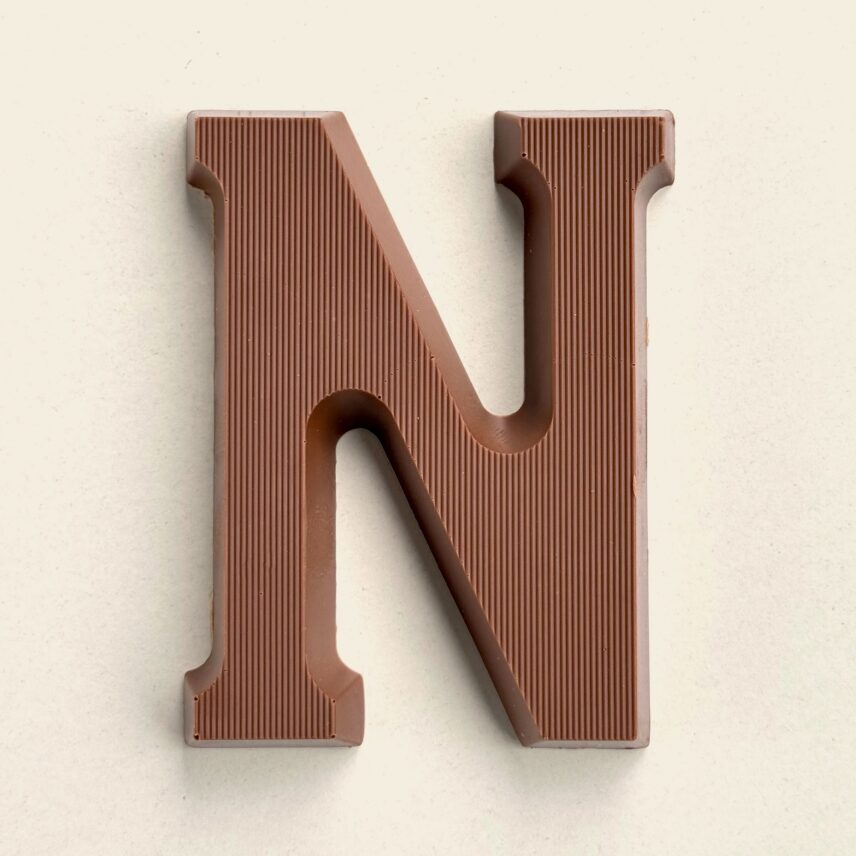 Chocoladeletter N melk 80 gram