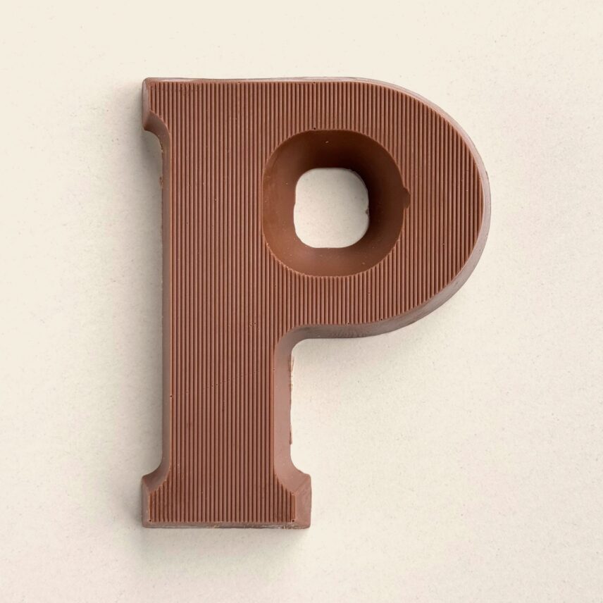 Chocoladeletter P melk 80 gram