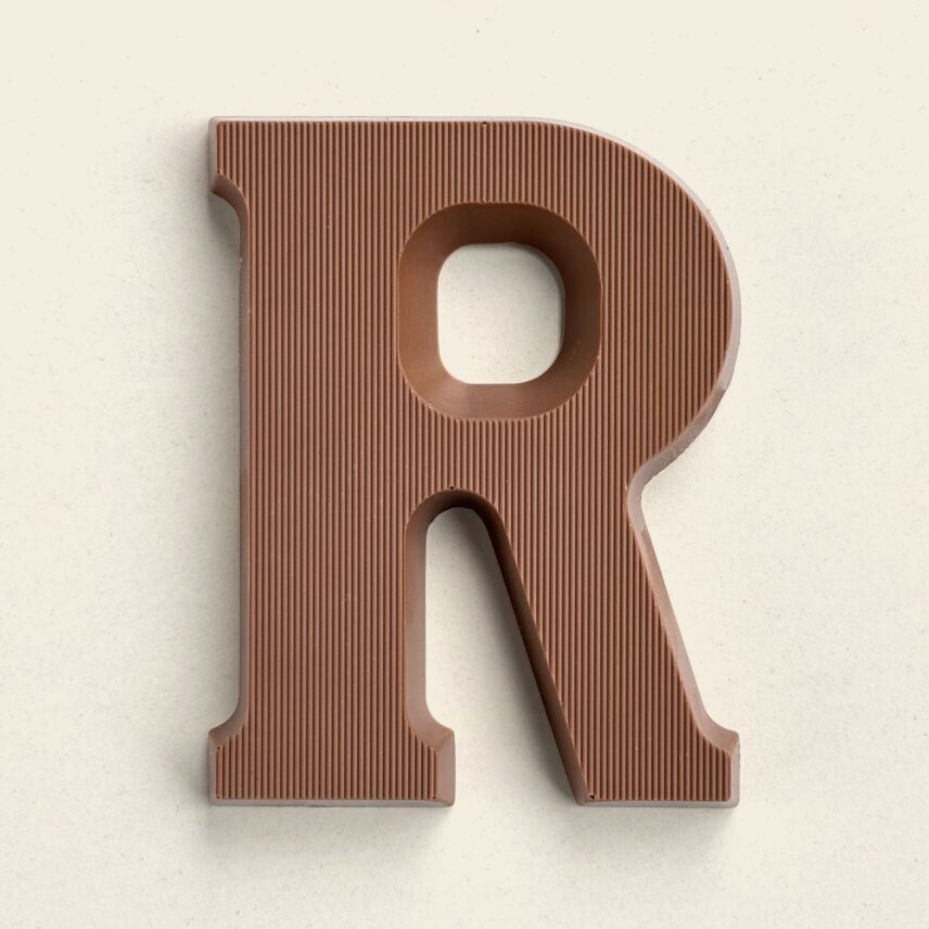Chocoladeletter R melk 80 gram