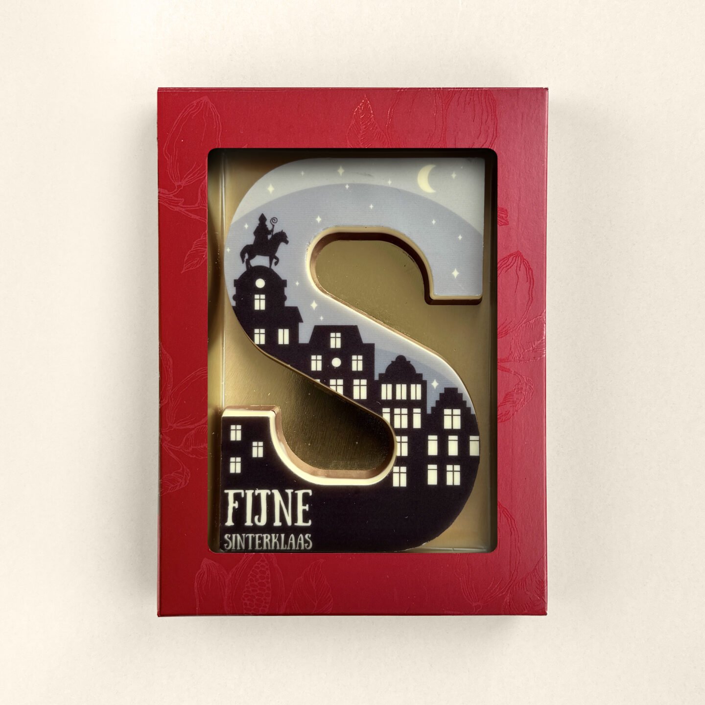 Luxe chocoladeletter S | fijne sinterklaas | melk | 200g - Tasty Present