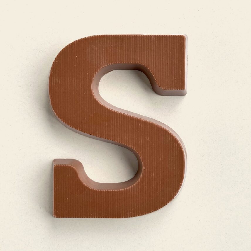 Chocoladeletter S melk 80 gram